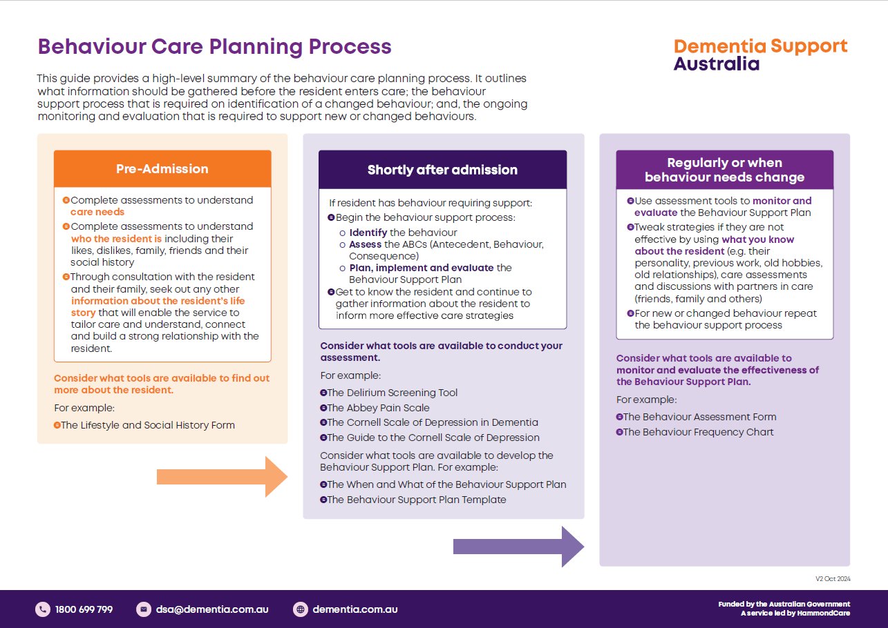 Behaviour Care Planning Process